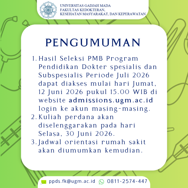 Pengumuman Hasil Seleksi Penerimaan Mahasiswa Baru Program Pendidikan ...